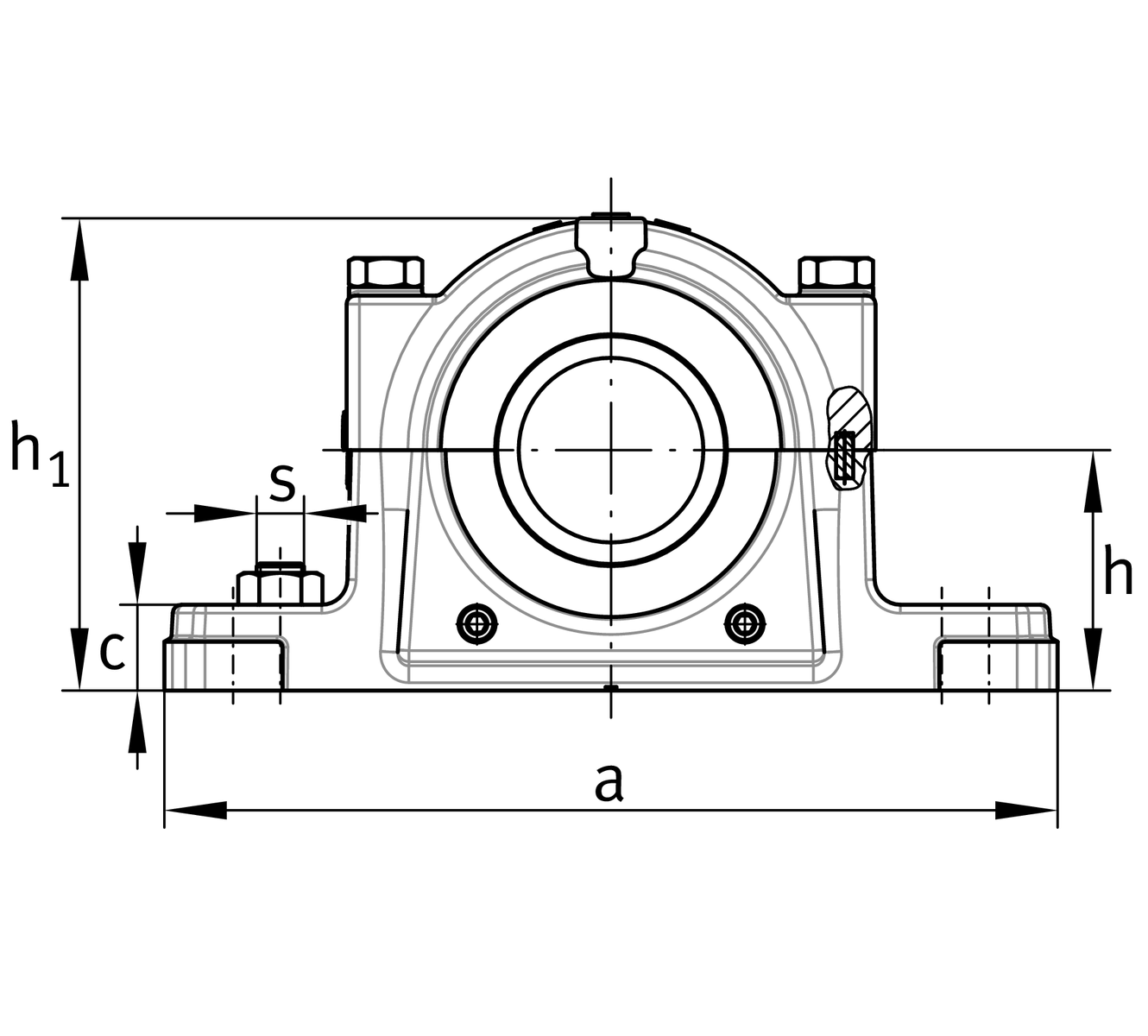 Plummer block housings, split, SAF SAF526X0407U - Bearing Search - CBC ...